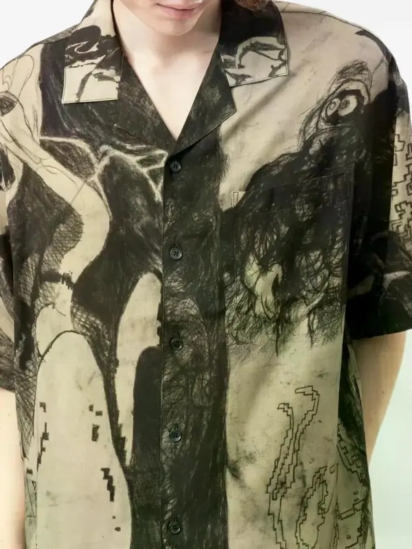 DOMREBEL Extrovert Sketch-print Shirt