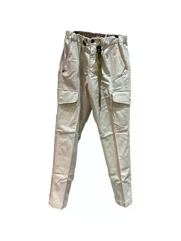 WHITE SAND Belted Cargo Pants