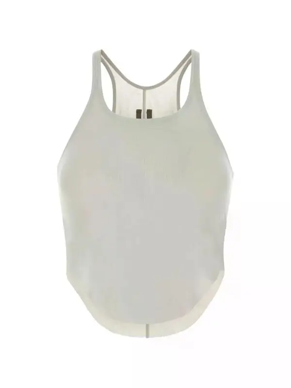 Rick Owens Ribbed-knit Racerback Tank Top - Neutrals