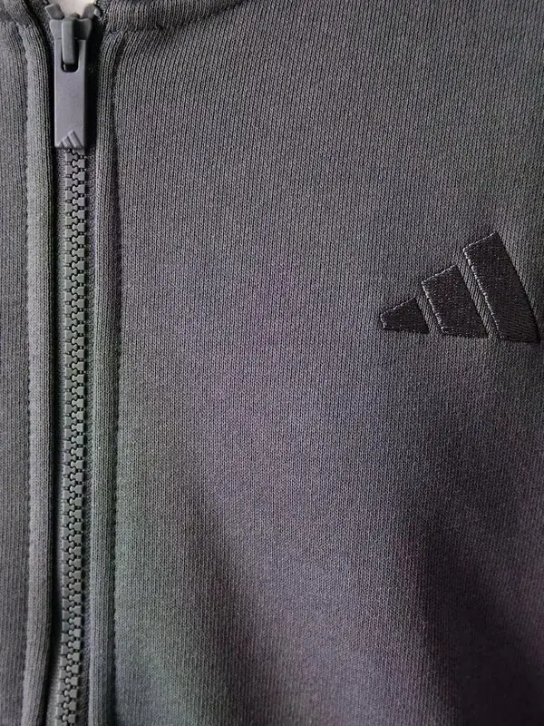 Adidas Kit Logo-embroidered Zip-up Hoodie