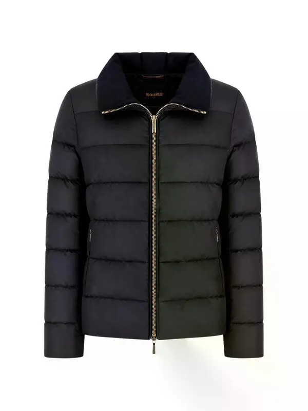 MOORER Argentea Quilted Puffer Jacket - Blue