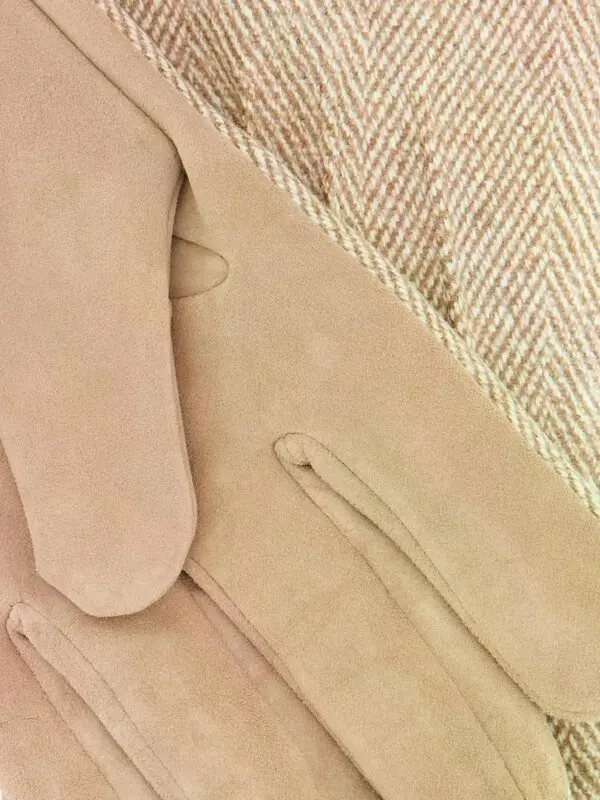 Jacob Cohen Herringbone-pattern Paneled Gloves