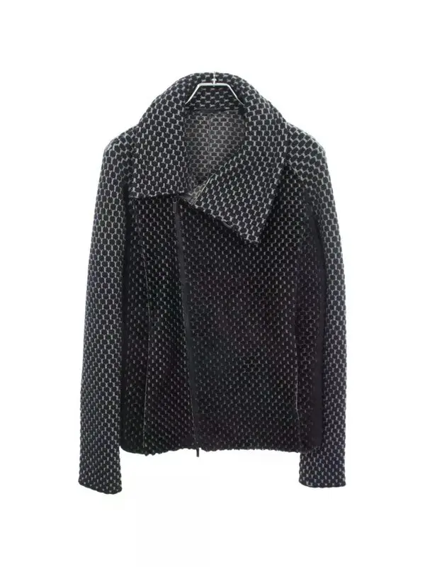 Emporio Armani 2010s Checkered Jacquard Jacket