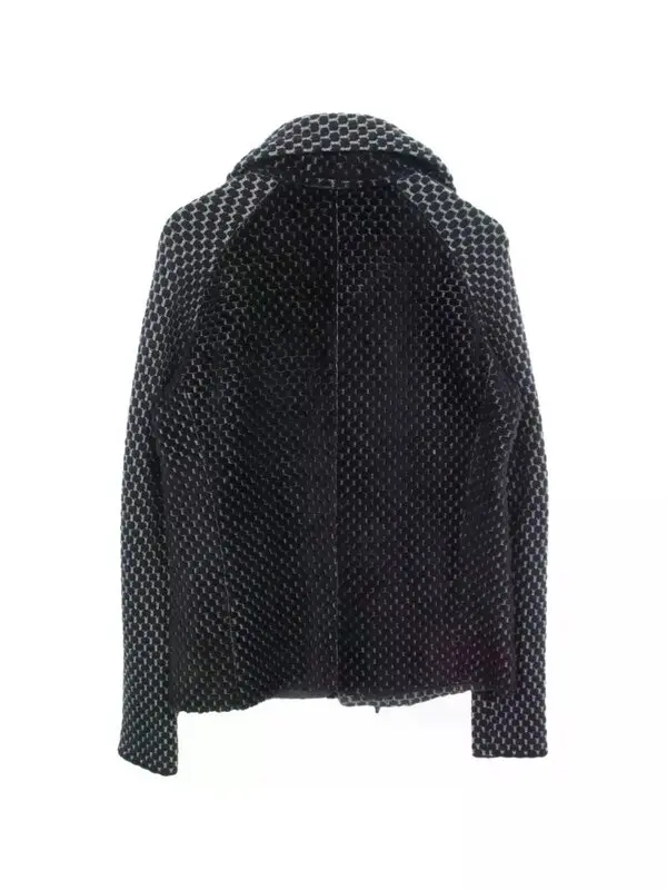 Emporio Armani 2010s Checkered Jacquard Jacket