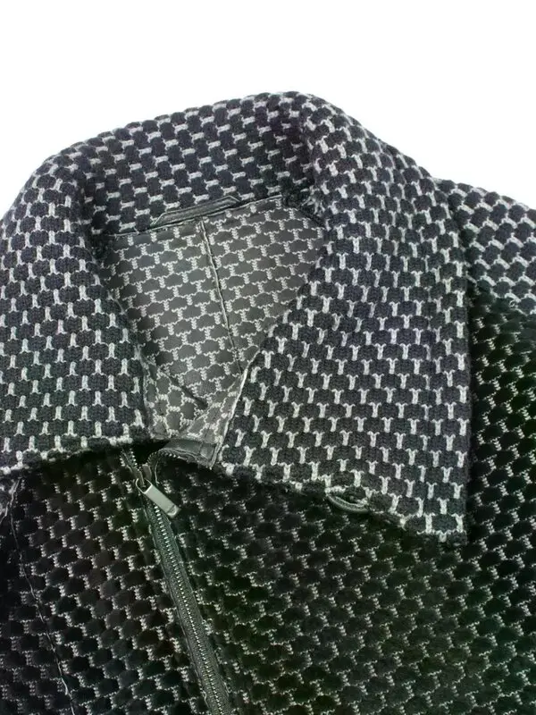 Emporio Armani 2010s Checkered Jacquard Jacket