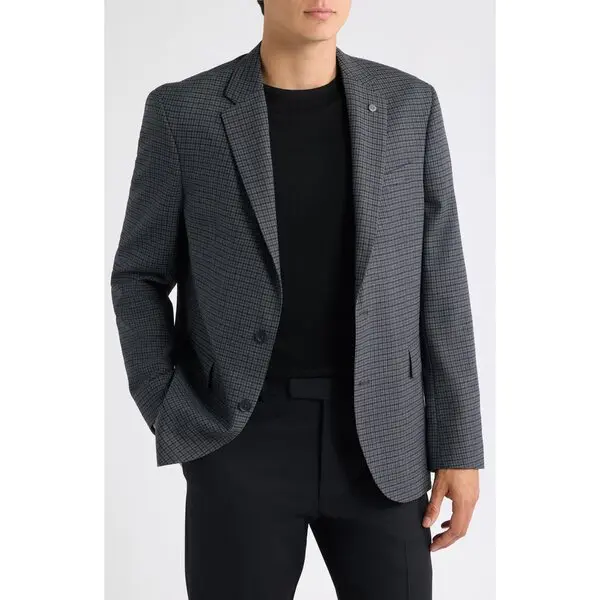ALLSAINTS Ross Checked Slim Fit Sport Coat