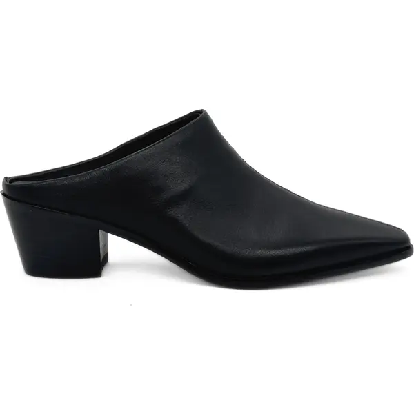 AMIE RAFA Carla Western Suede Mules - Black