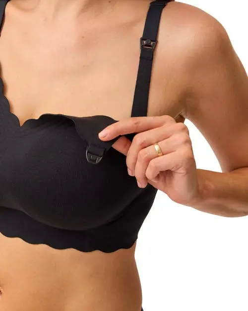 KINDRED BRAVELY Barebond Cotton Maternity & Nursing Bra - Black