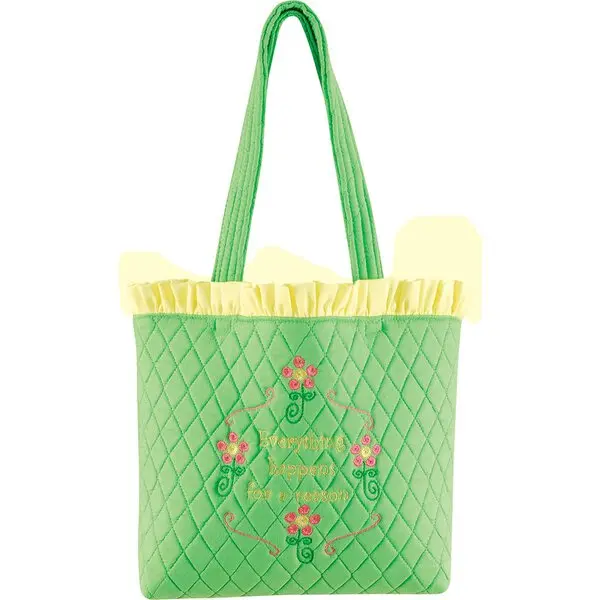 C&F HOME Everything Happensruffle Tote - Green
