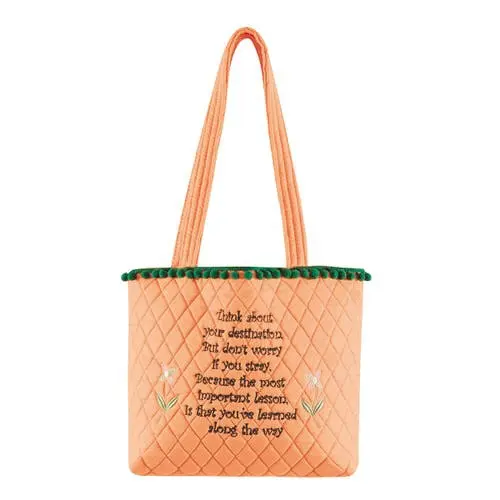 C&F HOME Think About Dstntn Ruffle Tote - Orange