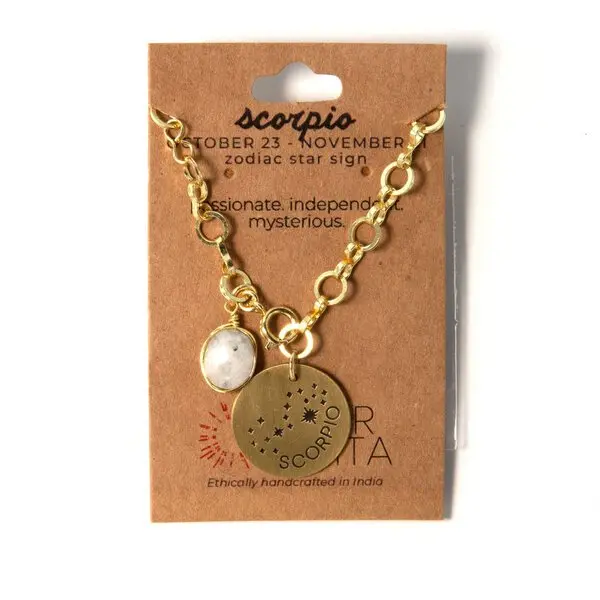 FAIR ANITA Zodiac Star Sign Necklacescorpio