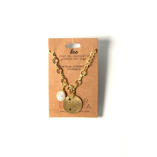 FAIR ANITA Zodiac Star Sign Necklaceleo