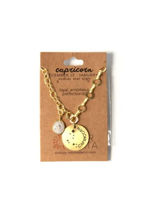 FAIR ANITA Zodiac Star Sign Necklacecapricorn