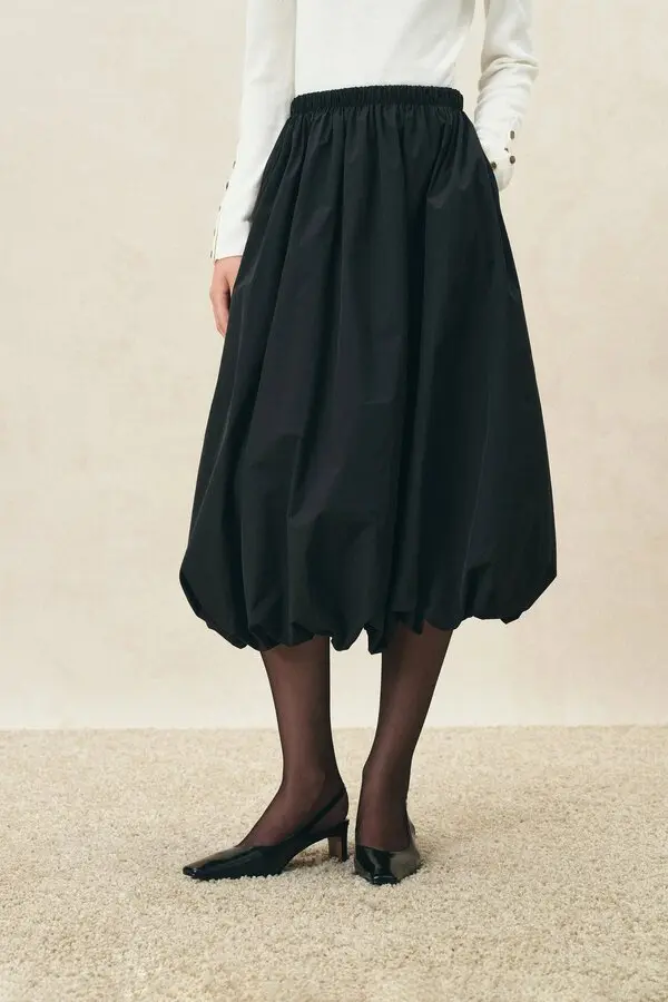 Fabrique Freya Elasticated Bubble Midi Skirt