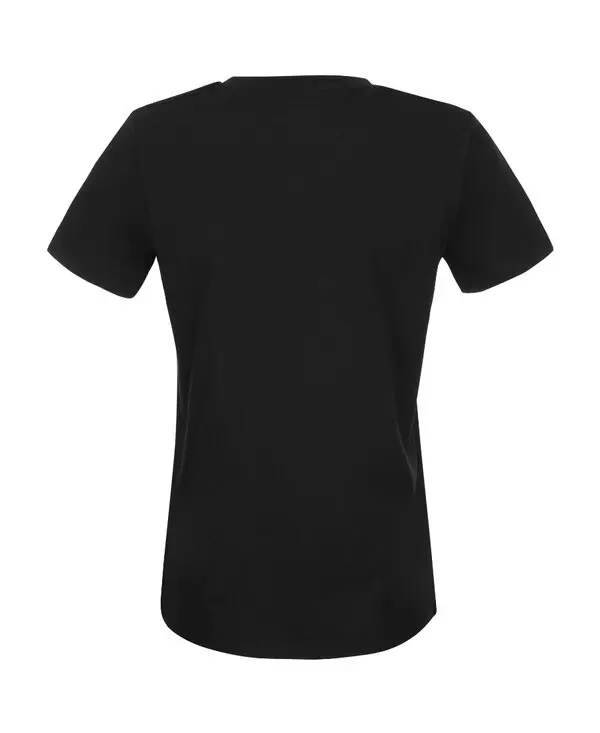 Balmain Logo Printed Crewneck T-shirt - Black