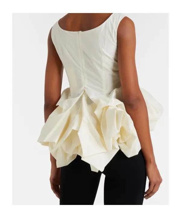 Magda Butrym Gathered Peplum Top
