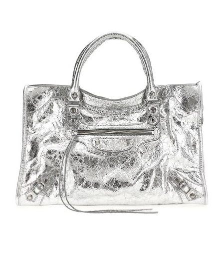 Balenciaga Le City Medium Handbag - Silver