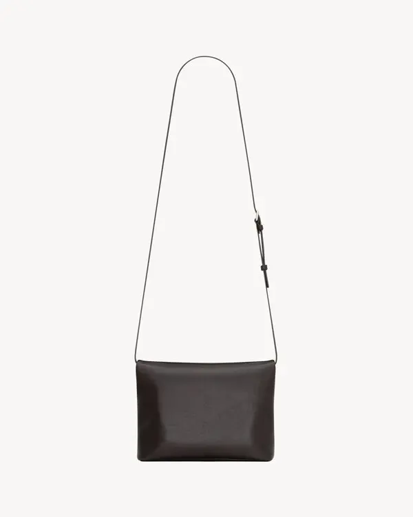 Saint Laurent Cassandre Envelope Messenger In Leather