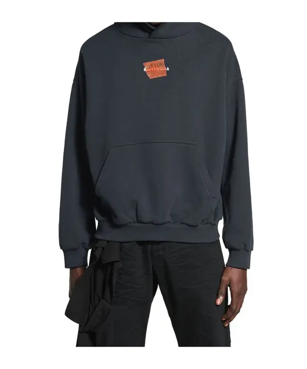 Balenciaga Taped Logo Medium-fit Hoodie