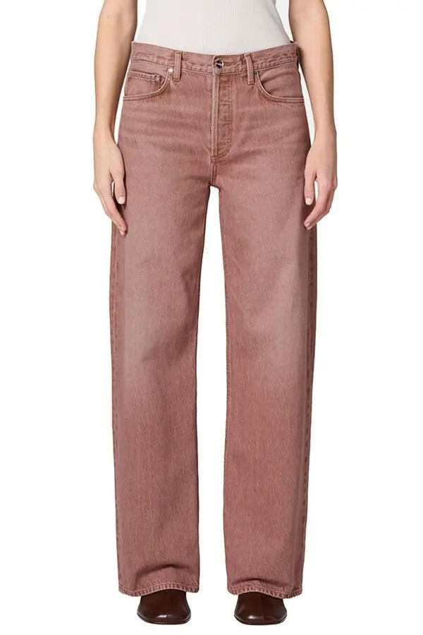 AGOLDE Mid-rise Wide-leg Jeans