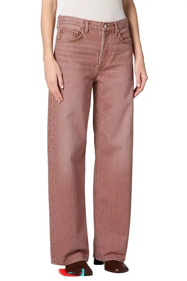 AGOLDE Mid-rise Wide-leg Jeans
