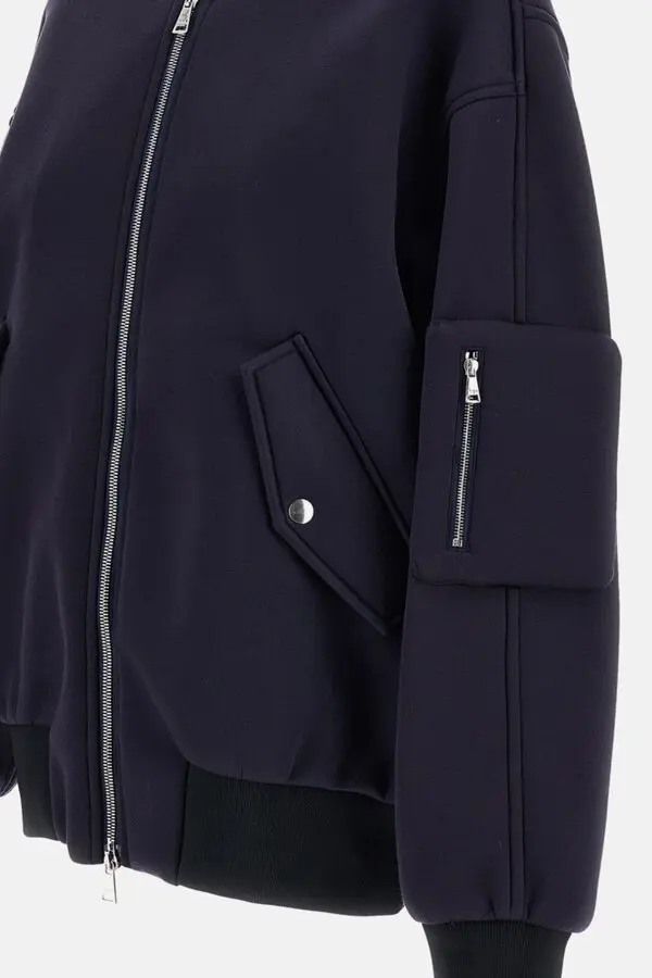 Plan C Bomber Con Zip - Blue