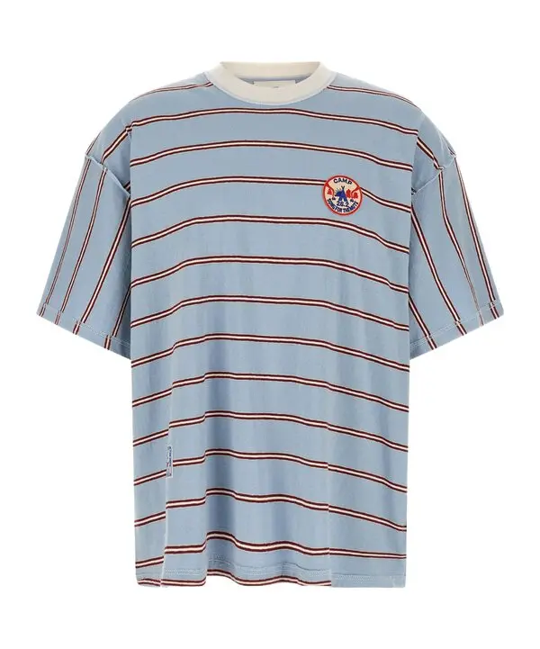 SONG FOR THE MUTE Striped Crew-neck T-shirt