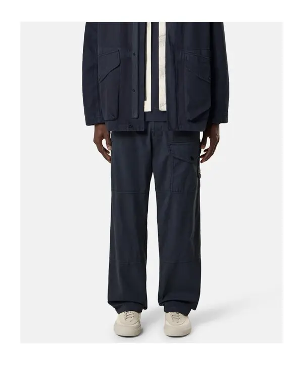 Stone Island Loose-fit Cargo Trousers With Drawstring Cuffs