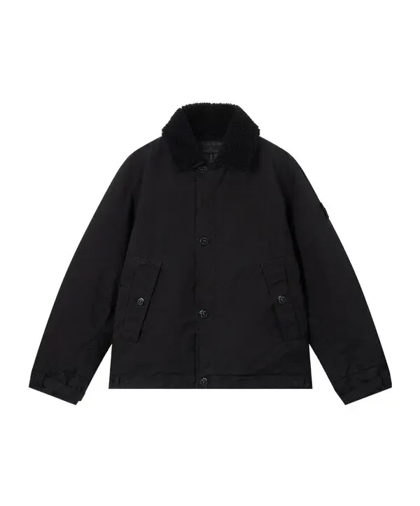 Stone Island Padded Fleece-collar Jacket