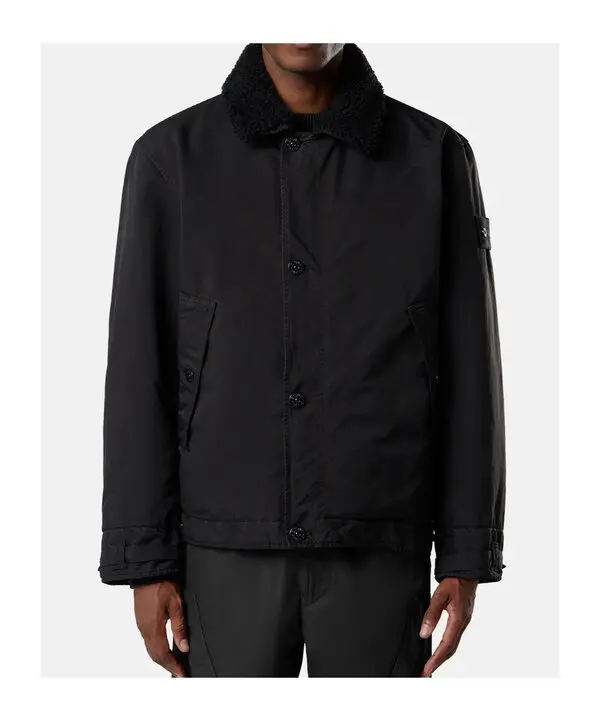 Stone Island Padded Fleece-collar Jacket