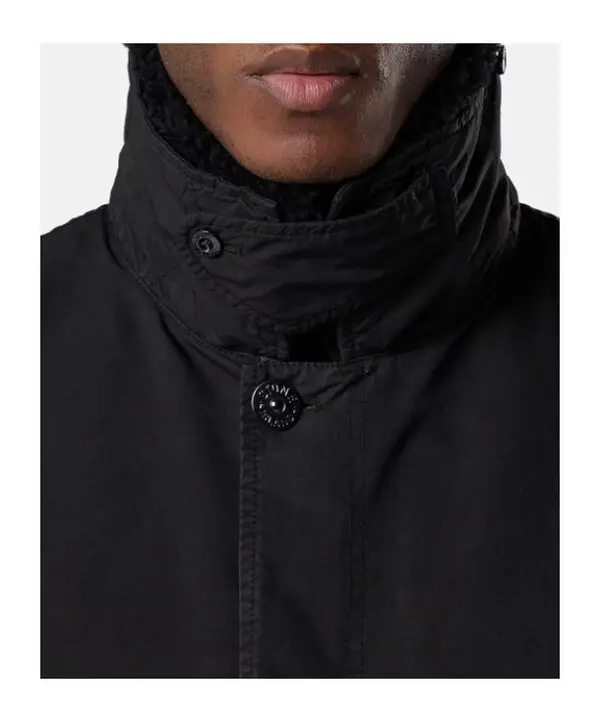 Stone Island Padded Fleece-collar Jacket