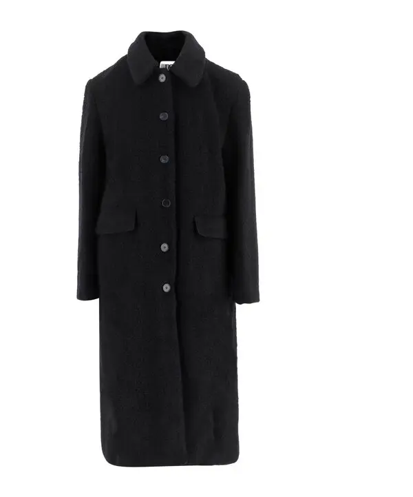 BY MALENE BIRGER Textured Long Button Coat