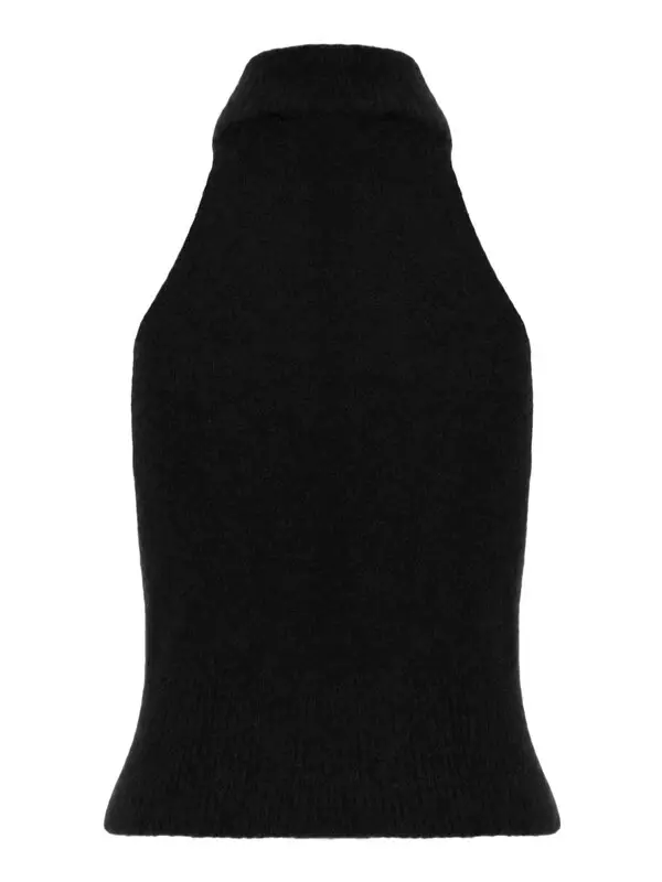ROBERTO COLLINA Sleeveless Turtleneck Knit Top