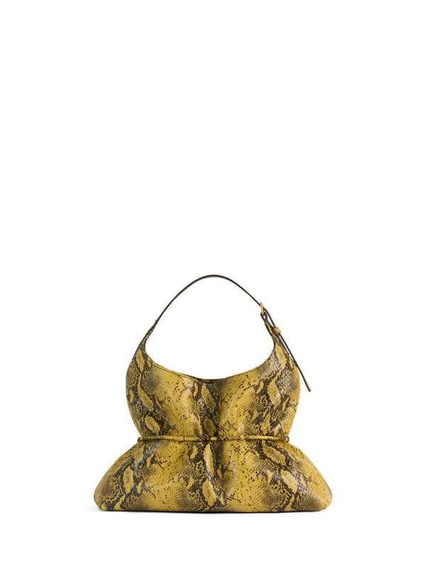 Balmain Sphynx Medium Bag In Python-effect Leather