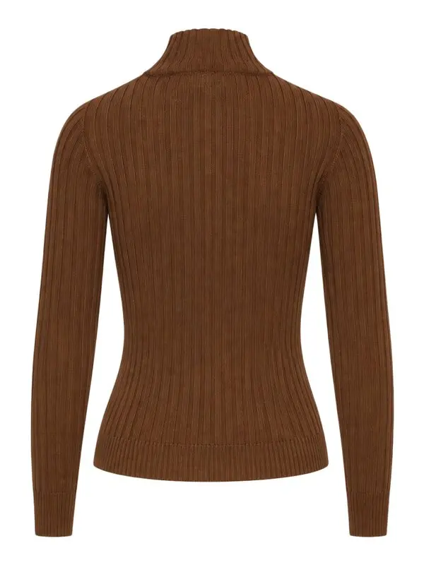 ROBERTO COLLINA Ribbed Turtleneck Sweater - No