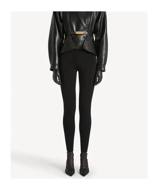 Balmain High-waisted Milano Jersey Trousers