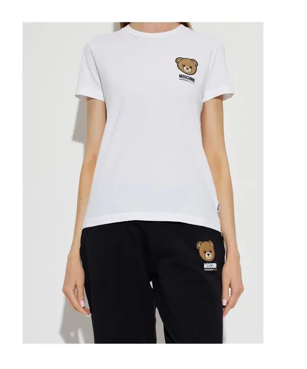 Moschino Bear-printed Short Sleeved T-shirt
