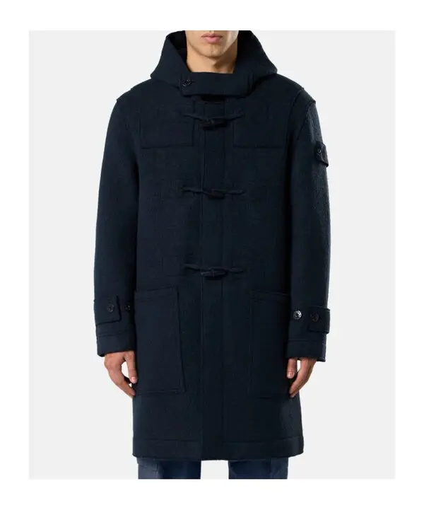 Stone Island Loose-fit Duffle Coat With Toggle Buttons