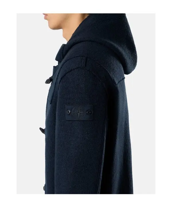 Stone Island Loose-fit Duffle Coat With Toggle Buttons