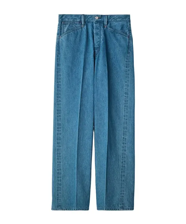 LEMAIRE Straight Five-pocket Pants In Indigo Selvedge Denim - Denim Indigo