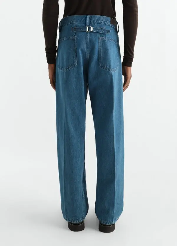 LEMAIRE Straight Five-pocket Pants In Indigo Selvedge Denim - Denim Indigo