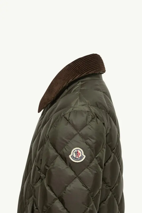Moncler Fruzan Diamond-quilted Down Shirt Jacket