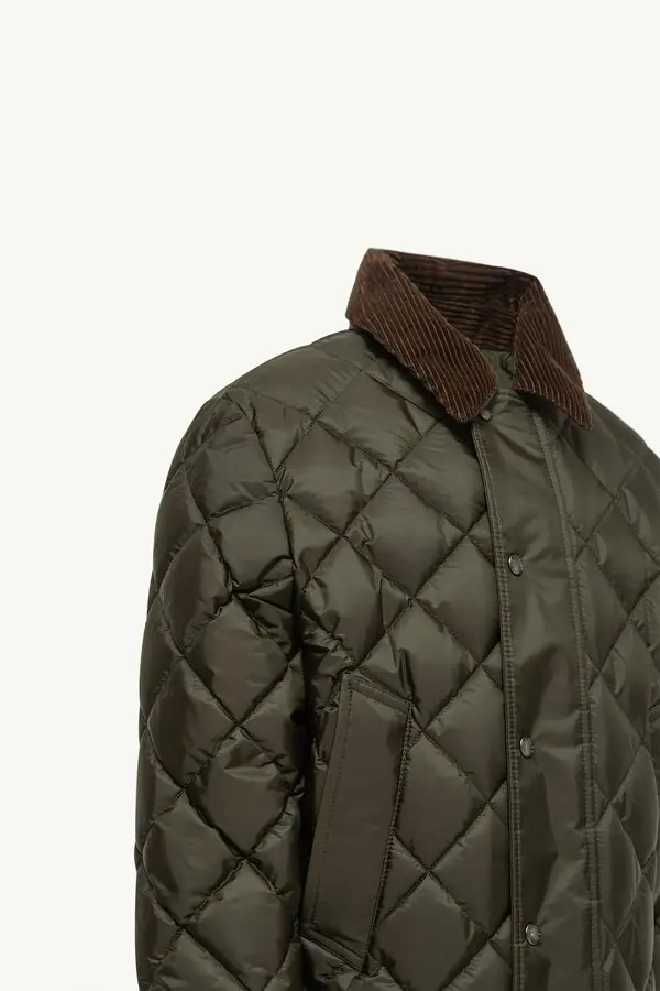 Moncler Fruzan Diamond-quilted Down Shirt Jacket