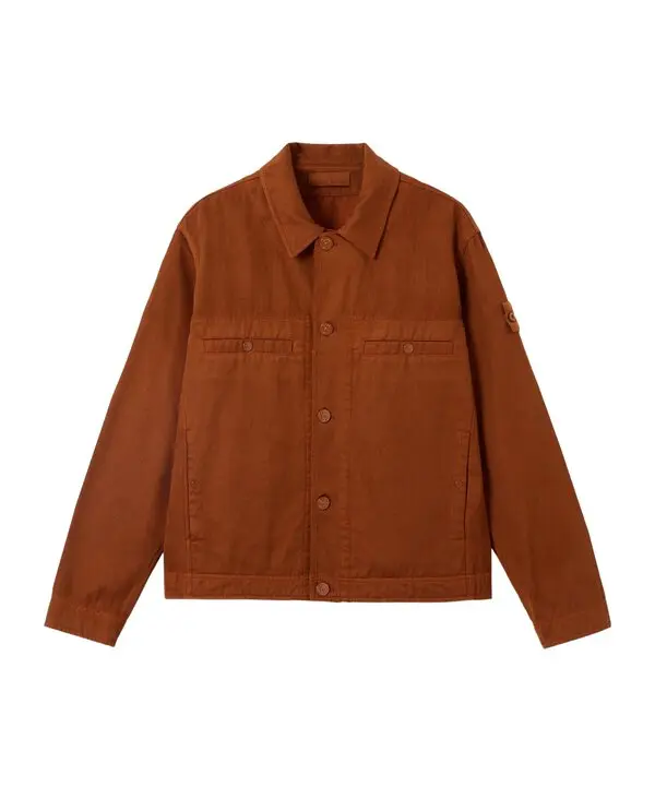 Stone Island Coach Jacket With Anti-drop Finish