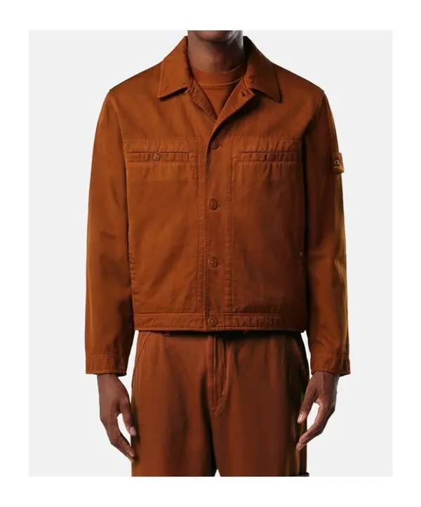 Stone Island Coach Jacket With Anti-drop Finish