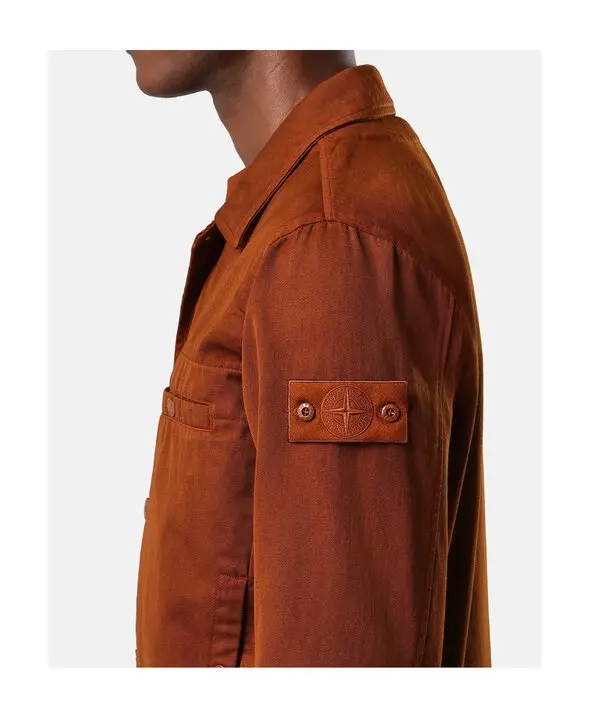 Stone Island Coach Jacket With Anti-drop Finish