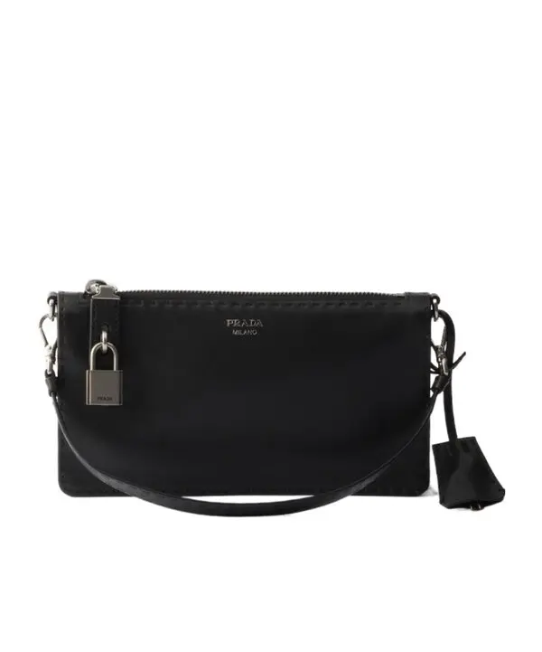 Prada Nappa Leather Pouch - Black