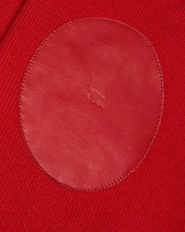 Celine Classic Elbow-patch Crewneck Sweater - Red