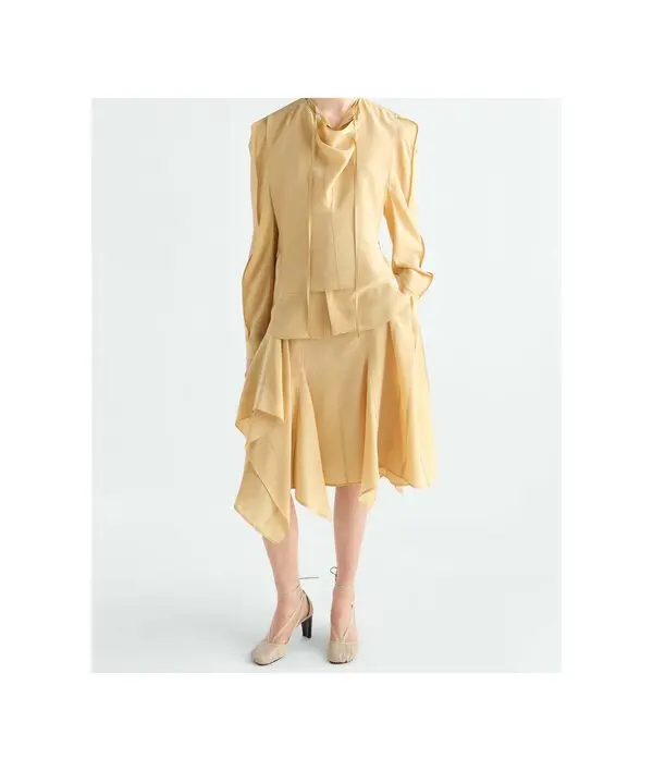 LEMAIRE Layered Blouse In Silk And Viscose Cloth