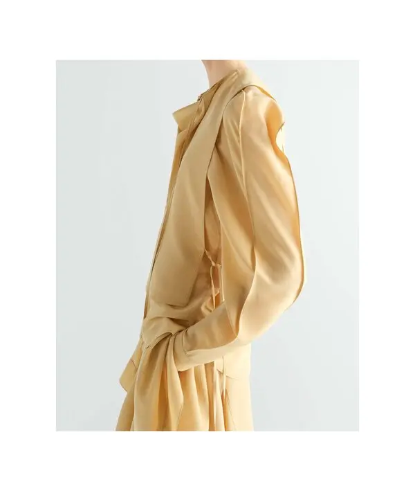 LEMAIRE Layered Blouse In Silk And Viscose Cloth